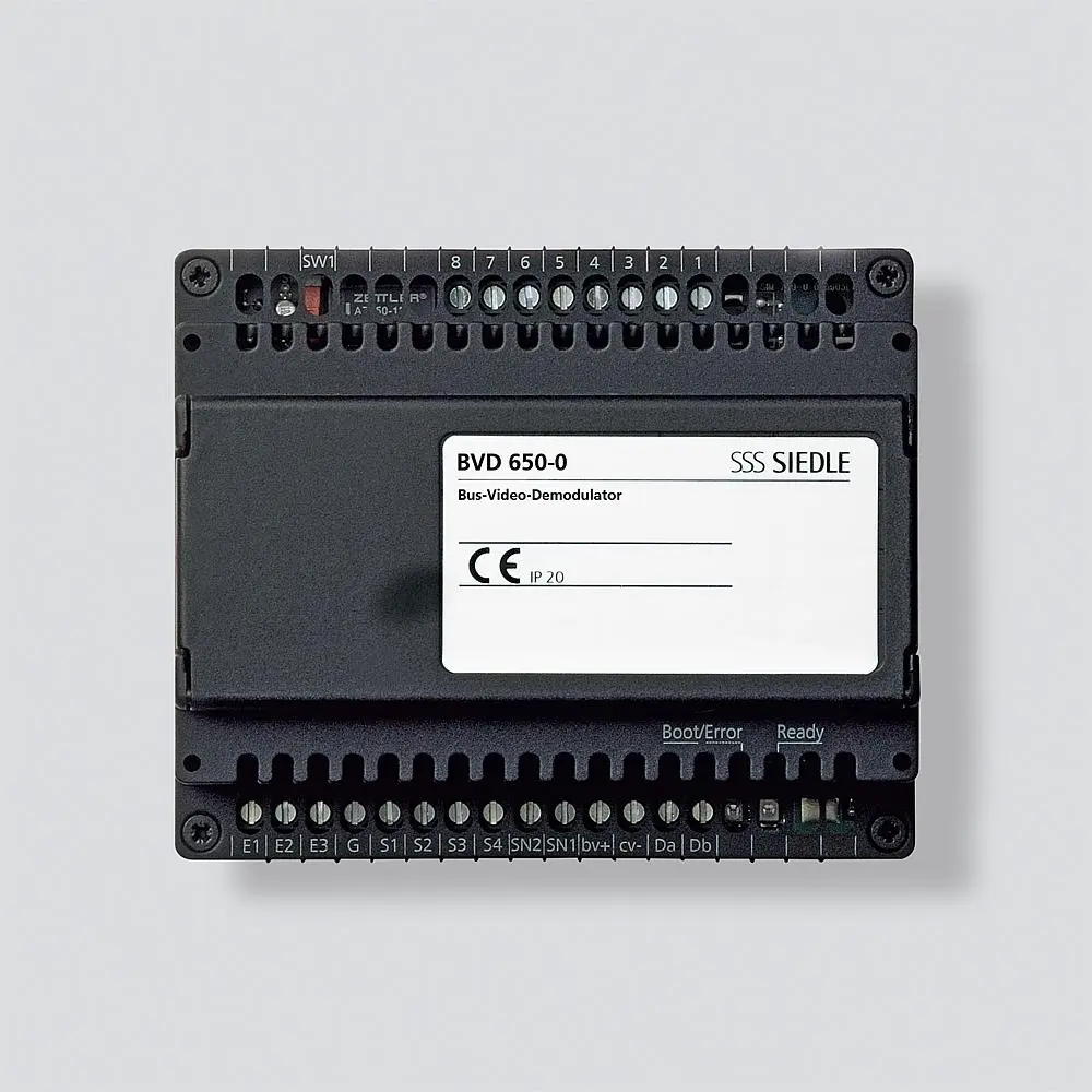 SIEDLE BVD 650-0 bus video demodulator in-home bus standard | black buy ...