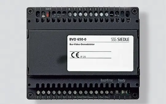 SIEDLE BVD 650-0 bus video demodulator in-home bus standard | black buy ...