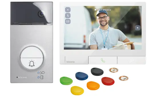 BTICINO Flex One video set Linea3000 with door station 1 und 2 ...